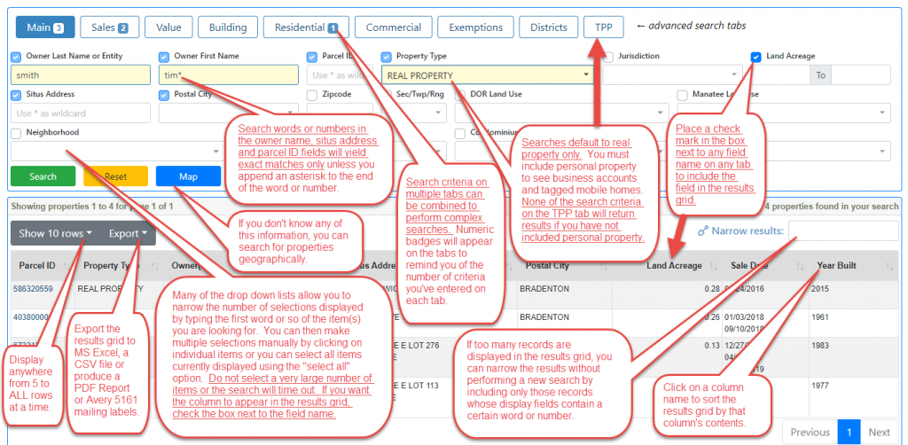 Property Search Tips – Manatee County Property Appraiser